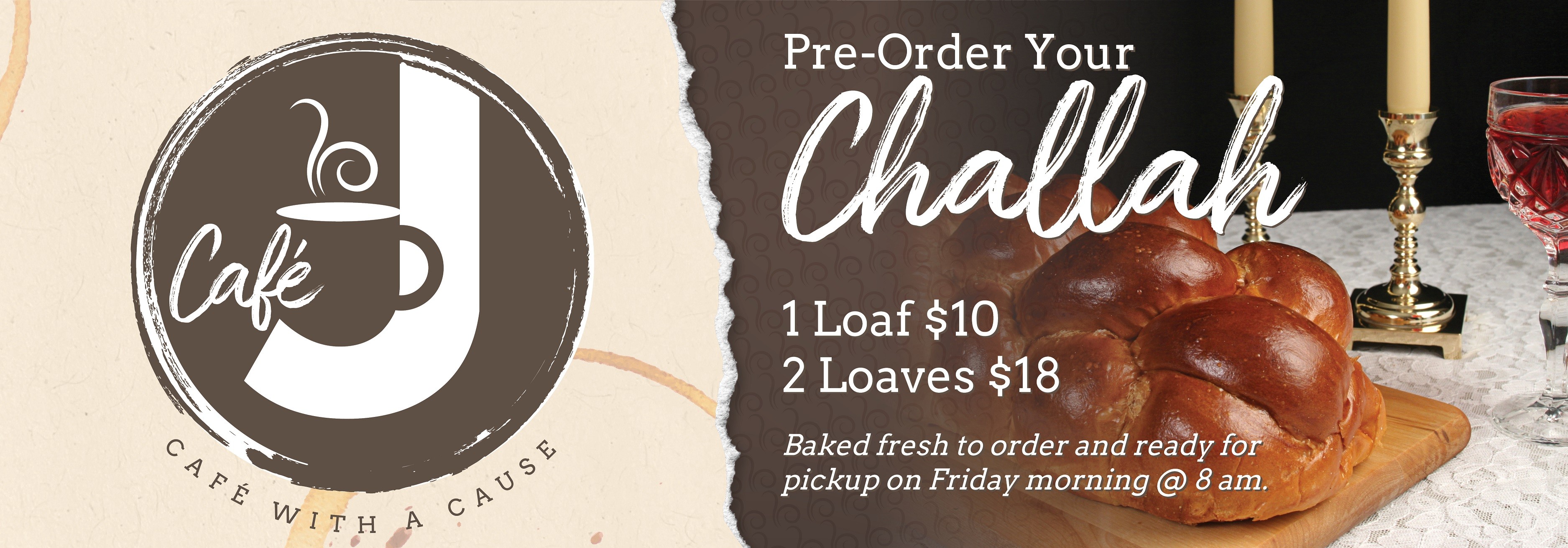 Café J Weekly Challah Pickup | JCC of Greater New Haven