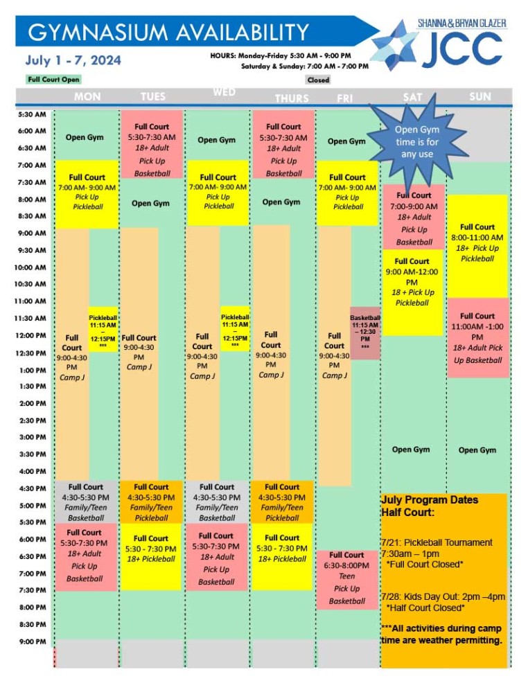Multi-Sports Court | Shanna and Bryan Glazer JCC