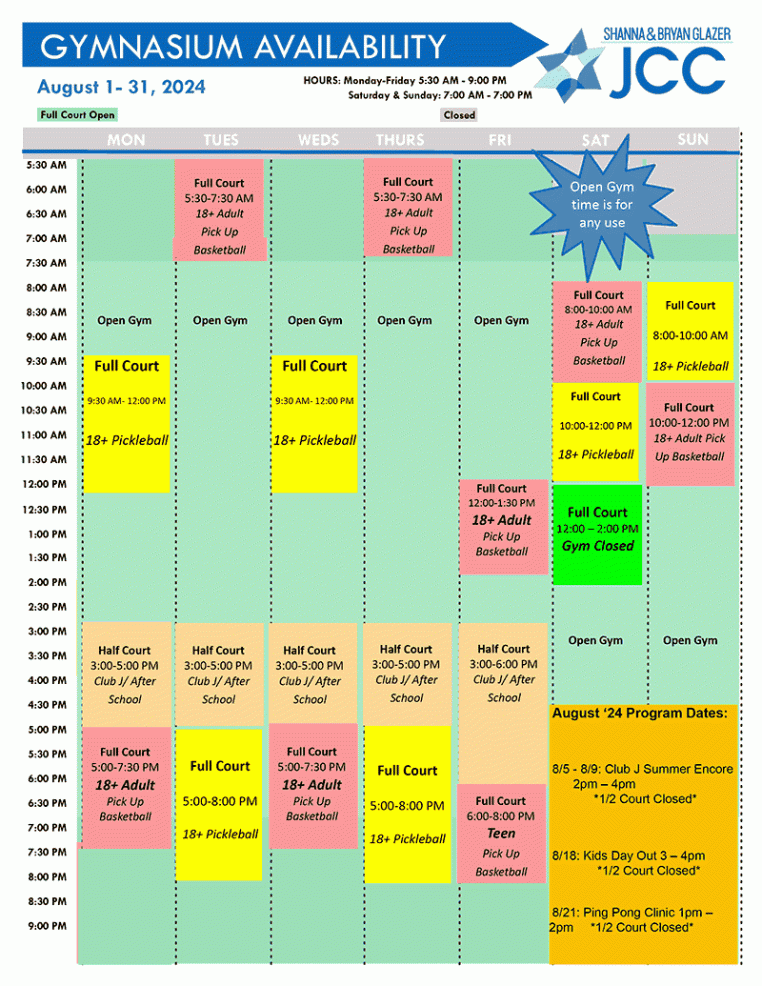 Multi-Sports Court | Shanna and Bryan Glazer JCC