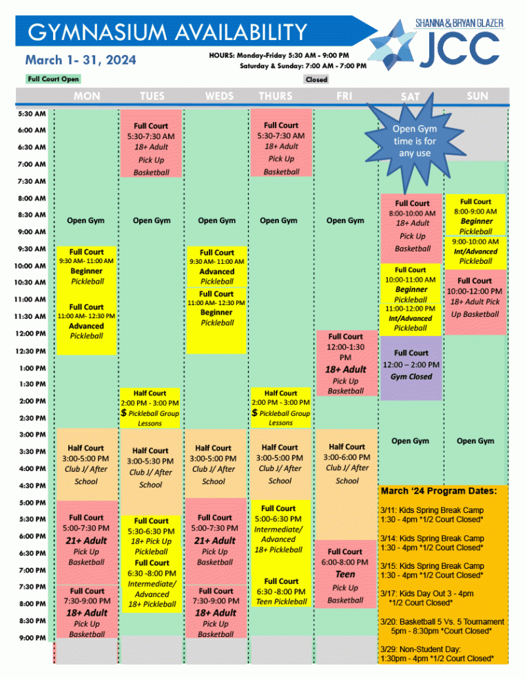 Multi-Sports Court | Shanna and Bryan Glazer JCC