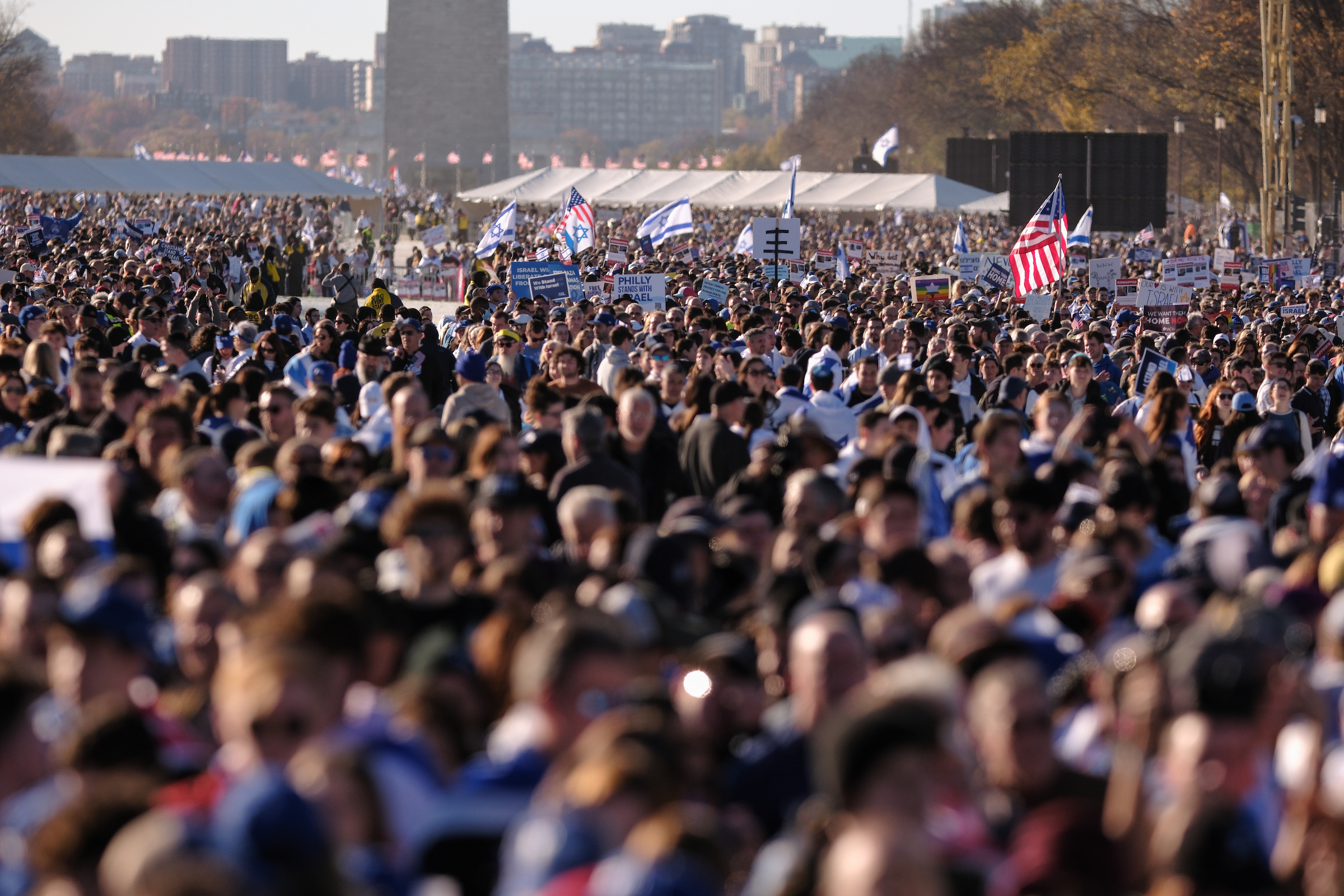Nearly 300,000 gather for largest pro-Israel rally in history | Jewish ...