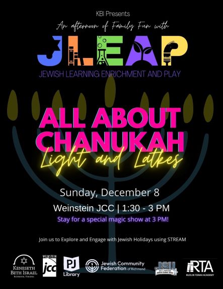 J-LEAP Chanukah Celebration | Jewish Community Federation of Richmond