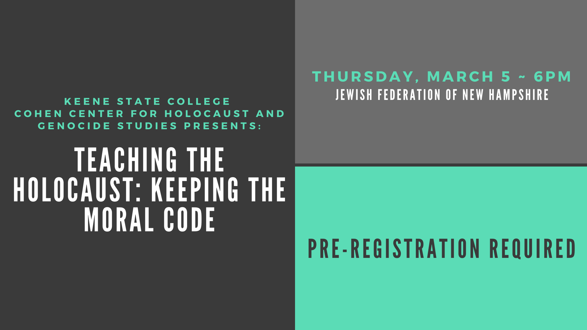 Teaching the Holocaust: Keeping the Moral Code | Jewish Federation of ...