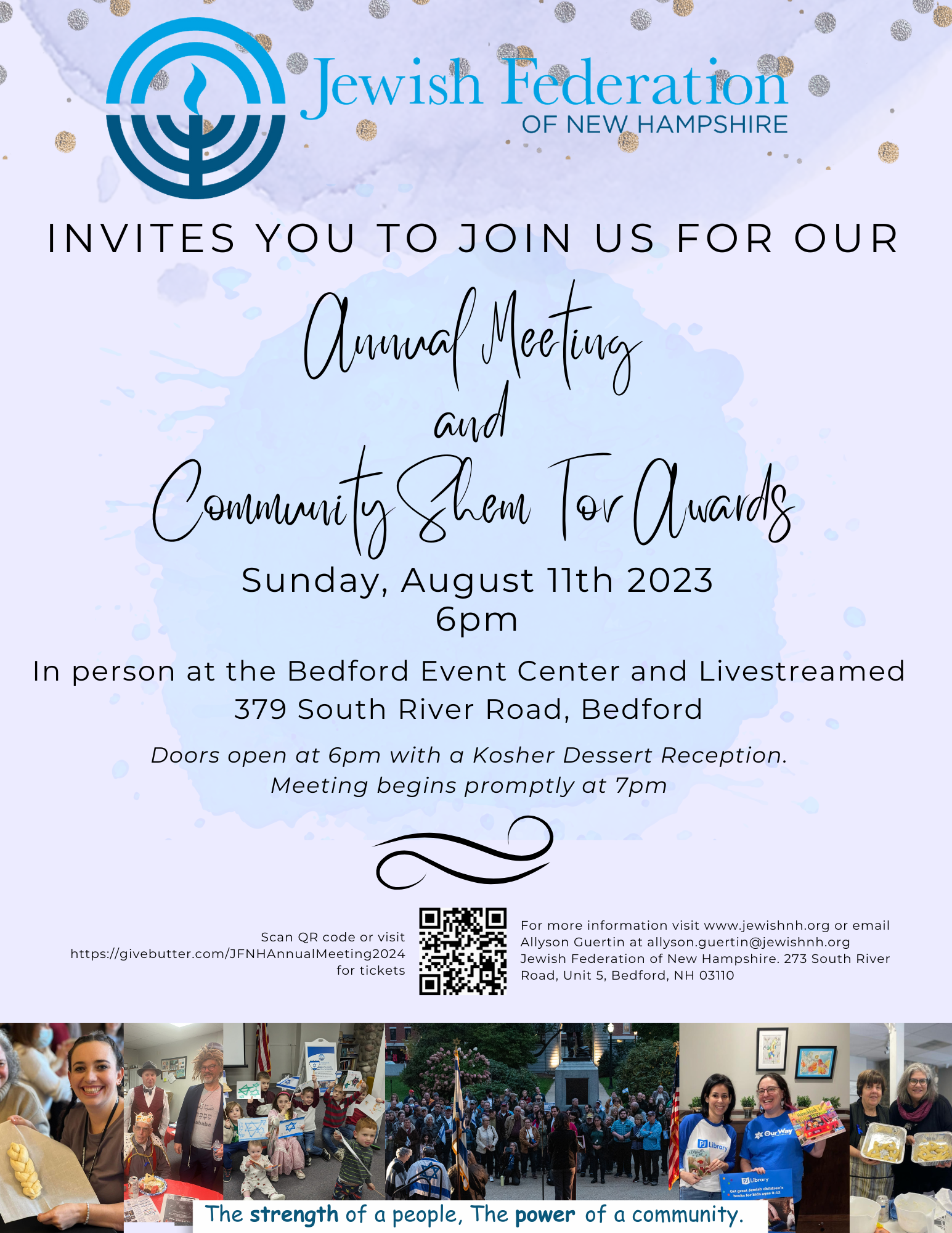 JFNH Annual Meeting and Community Shem Tov Awards | Jewish Federation ...