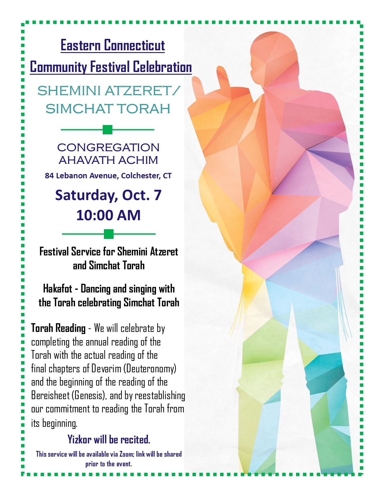 Community-Wide Shemini Atzeret/Simchat Torah Celebration | Jewish ...