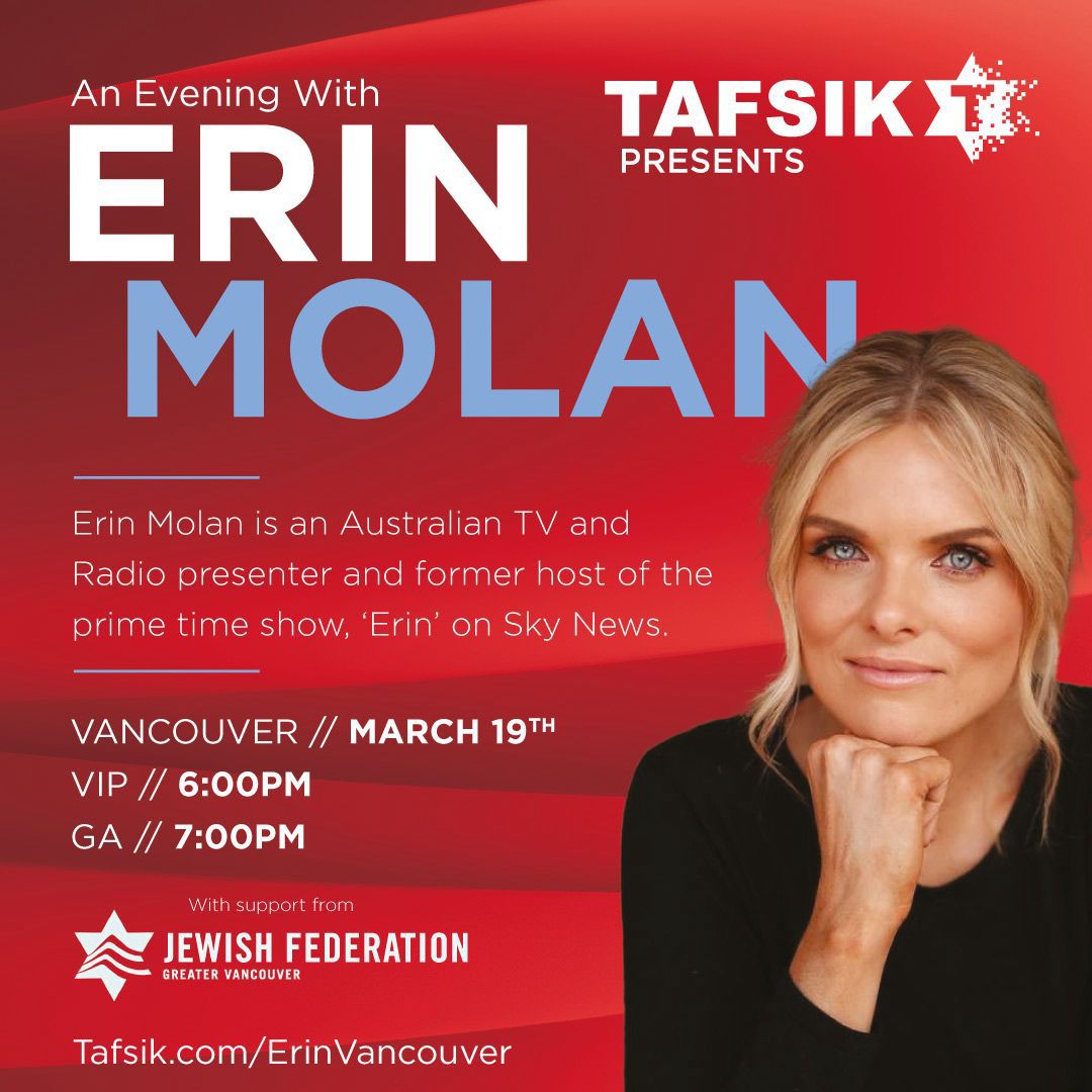 An Evening with Erin Molan, Australian TV and Radio presenter | Jewish ...