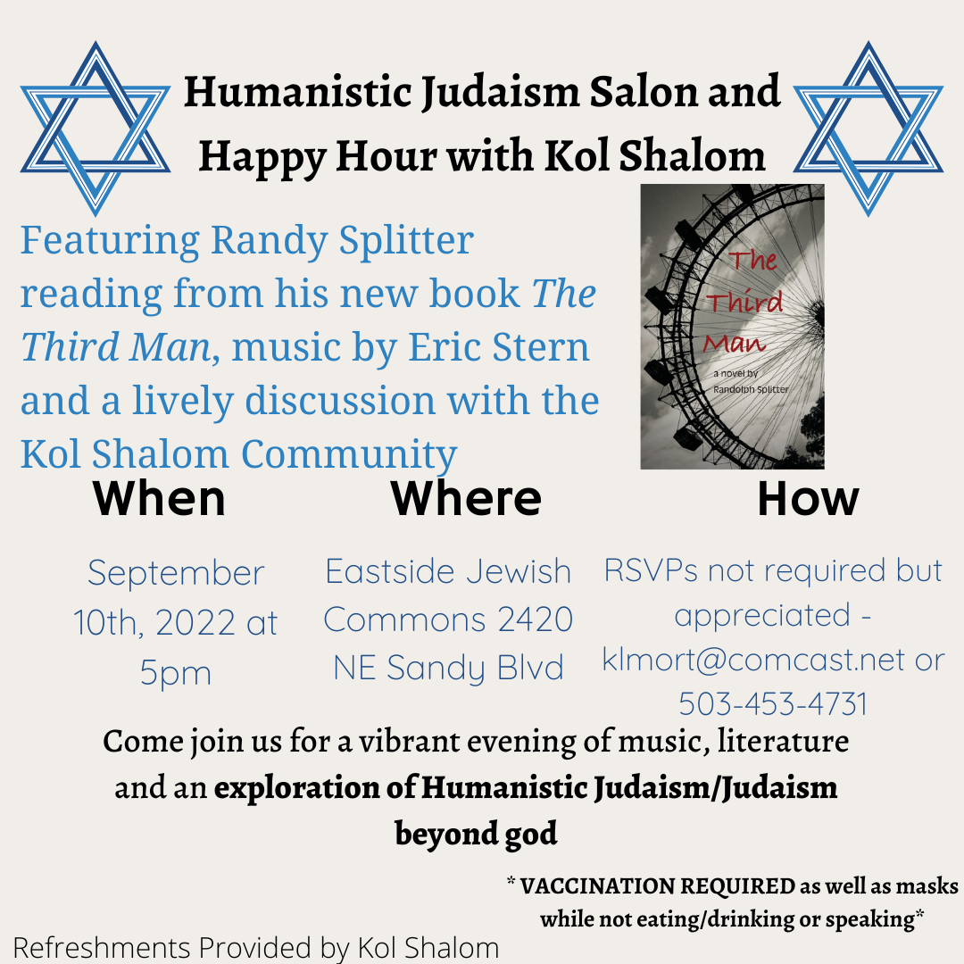 Humanistic Judaism Salon and Happy Hour | Jewish Federation of Greater ...