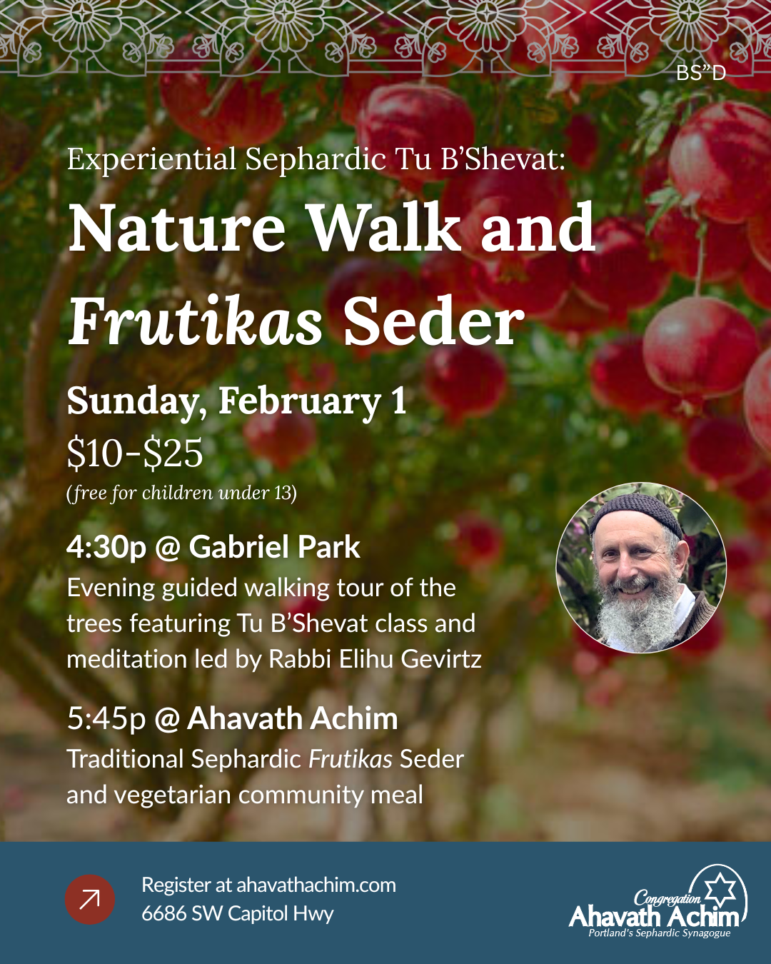 Ahavath Achim: Tu B'Shevat Nature Walk and Frutikas Seder | Jewish ...