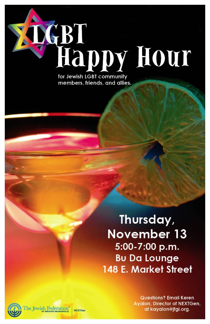 LGBT Jewish Indianapolis Happy Hour | Jewish Federation of Greater ...