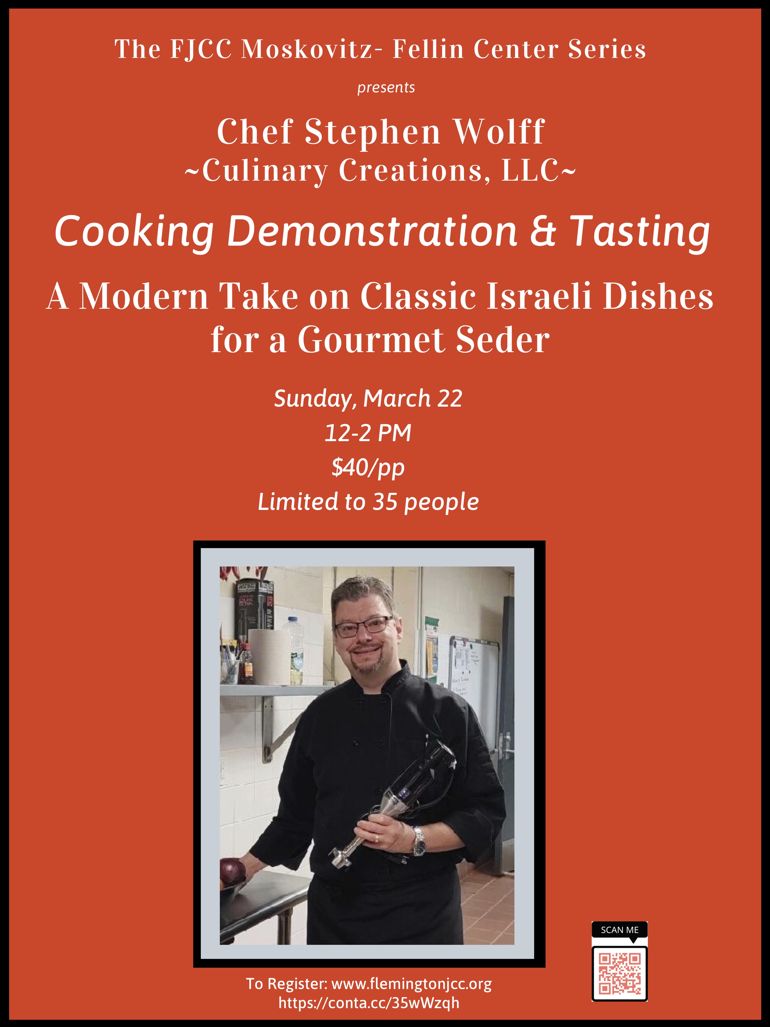 Chef Stephen Wolff of Culinary Creations A Cooking Demonstration ...