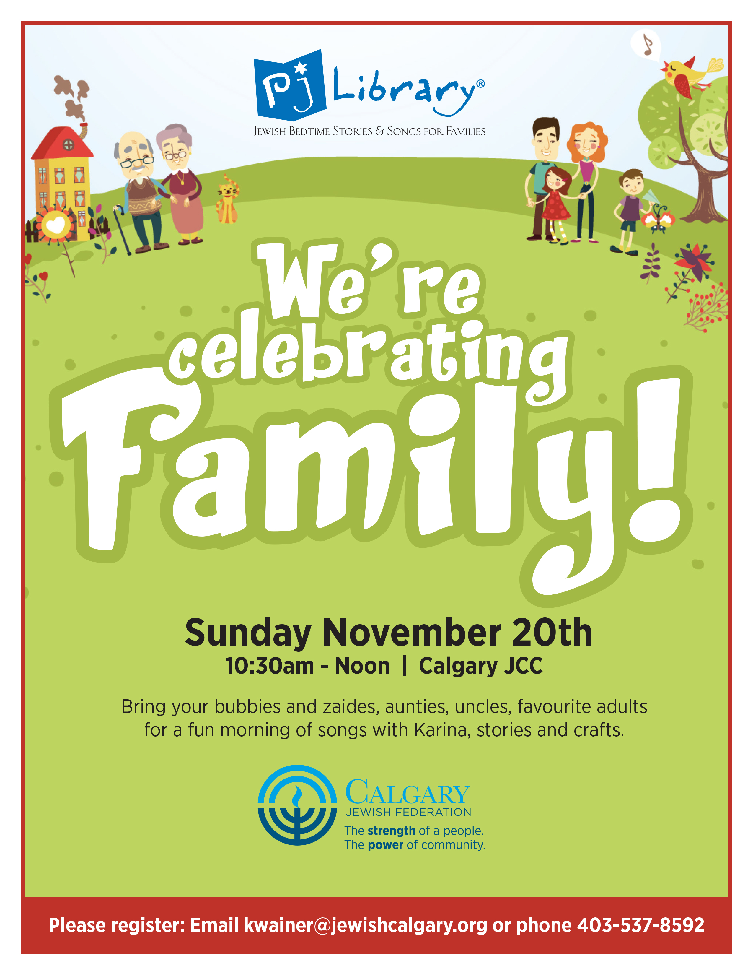 PJ Library Celebrates Family! | Calgary Jewish Federation