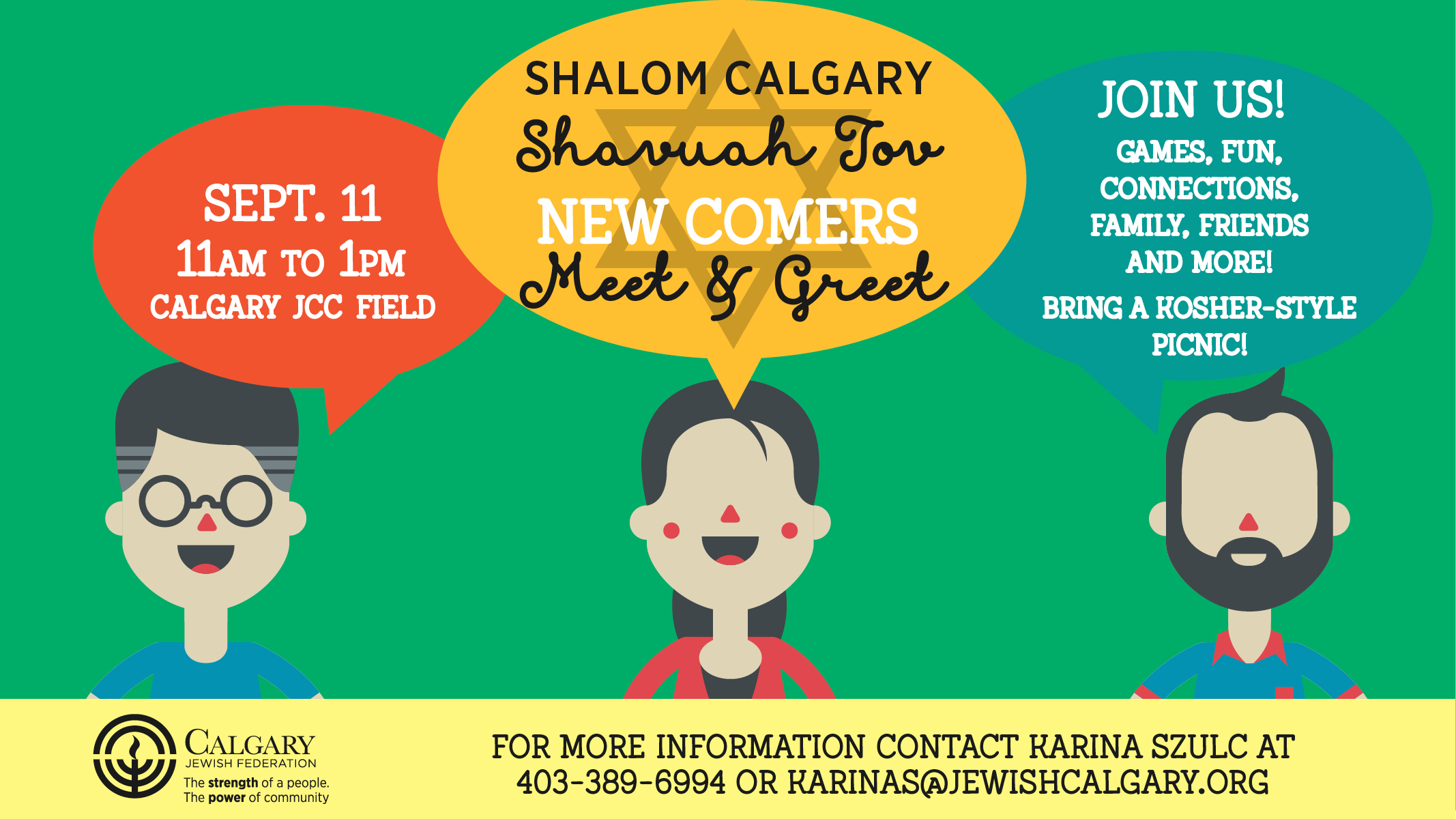 Shalom Calgary - Shavuah Tov, Newcomers Meet and Greet | Calgary Jewish ...