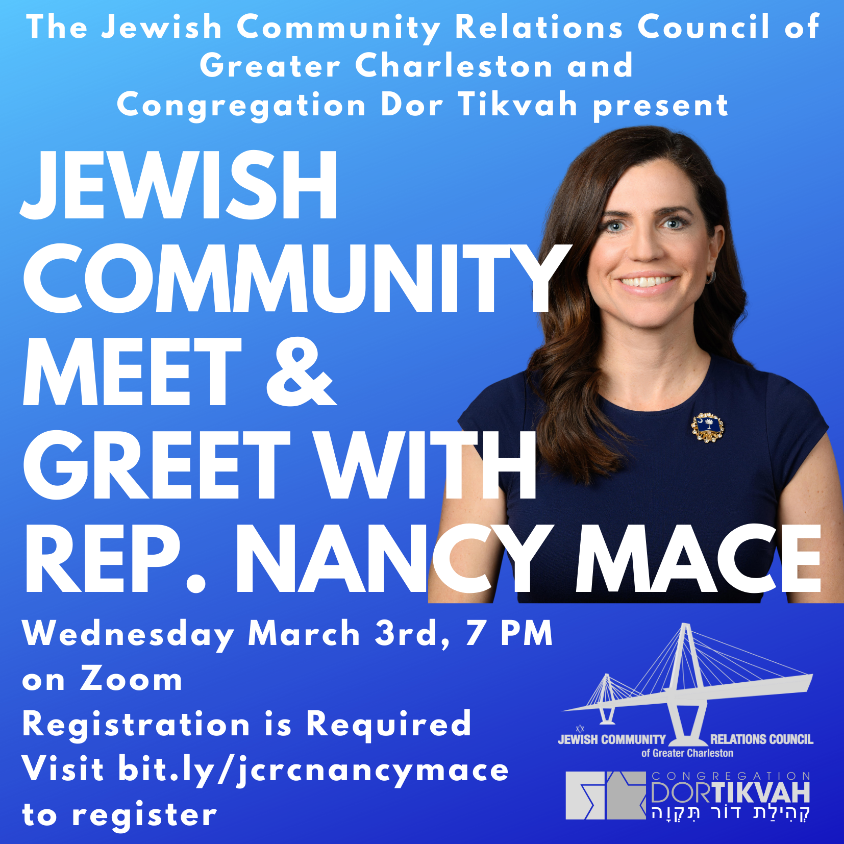 Jewish Community Meet & Greet with Nancy Mace | Charleston Jewish ...