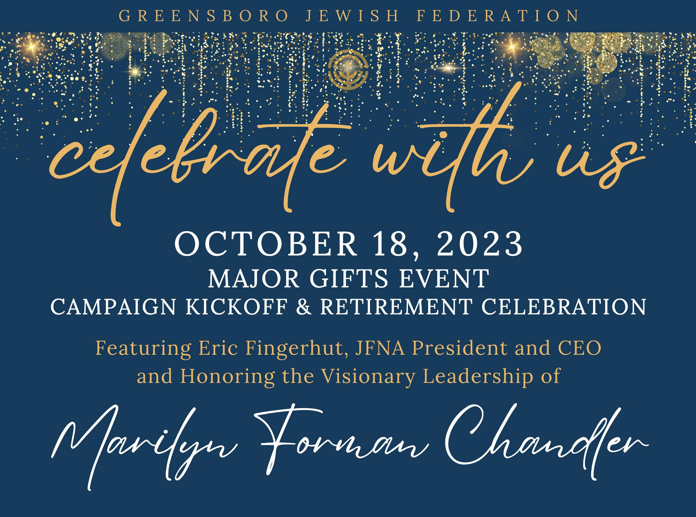 GJF 2024 Campaign Major Gifts Event | Greensboro Jewish Federation