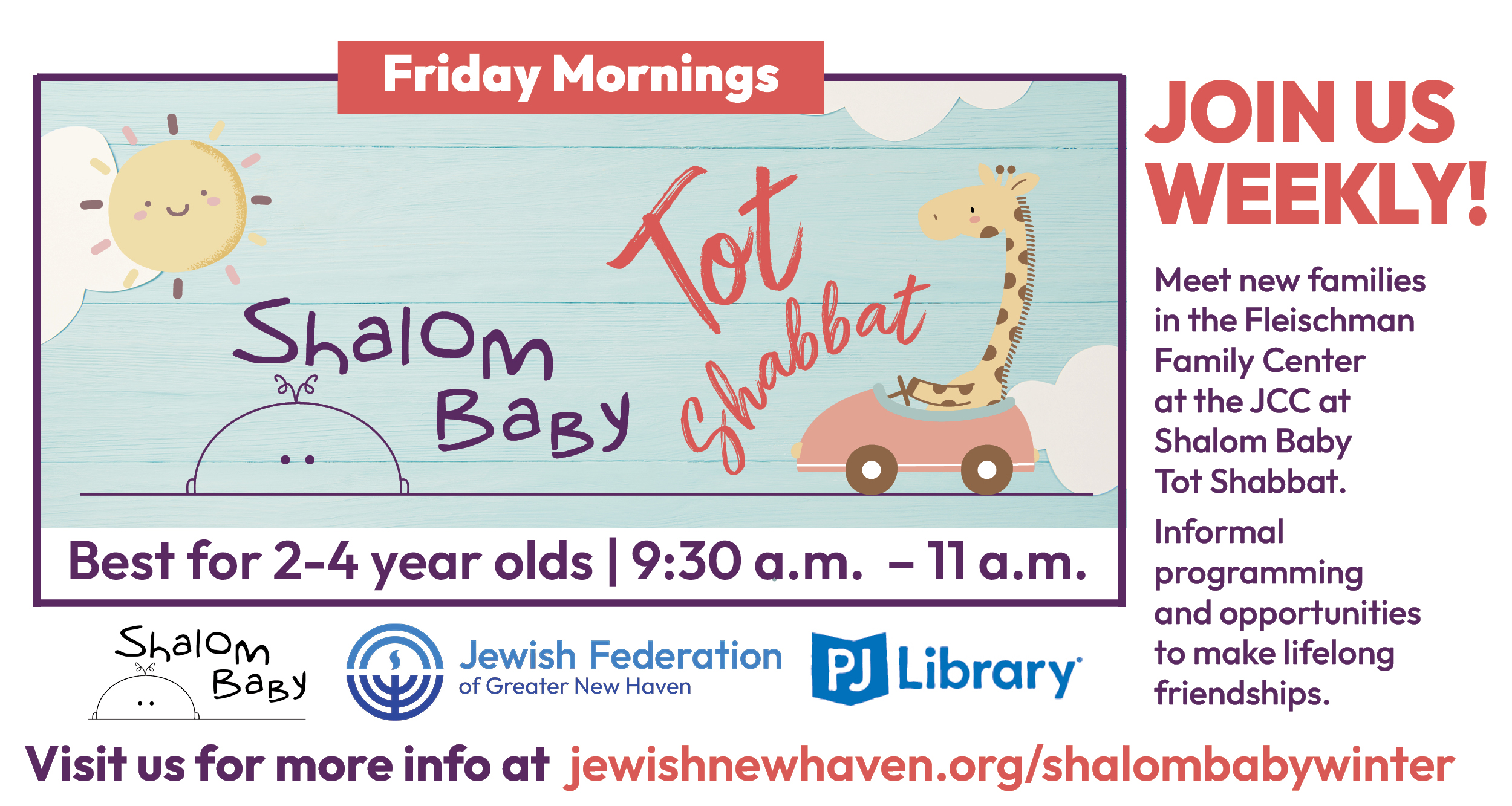 Shalom Baby Tot Shabbat | Jewish Federation of Greater New Haven