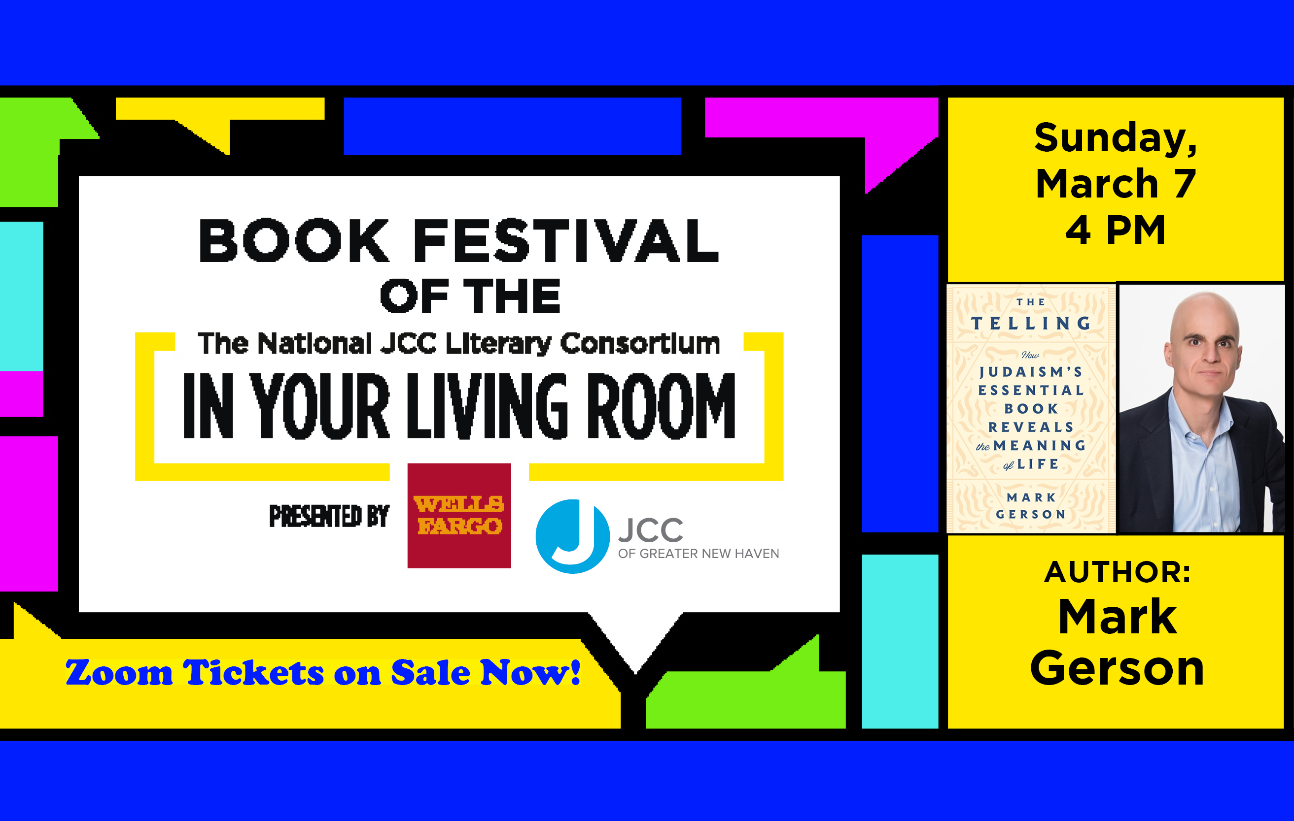 Atlanta Author Series: Mark Gerson, The Telling | JCC of Greater New Haven