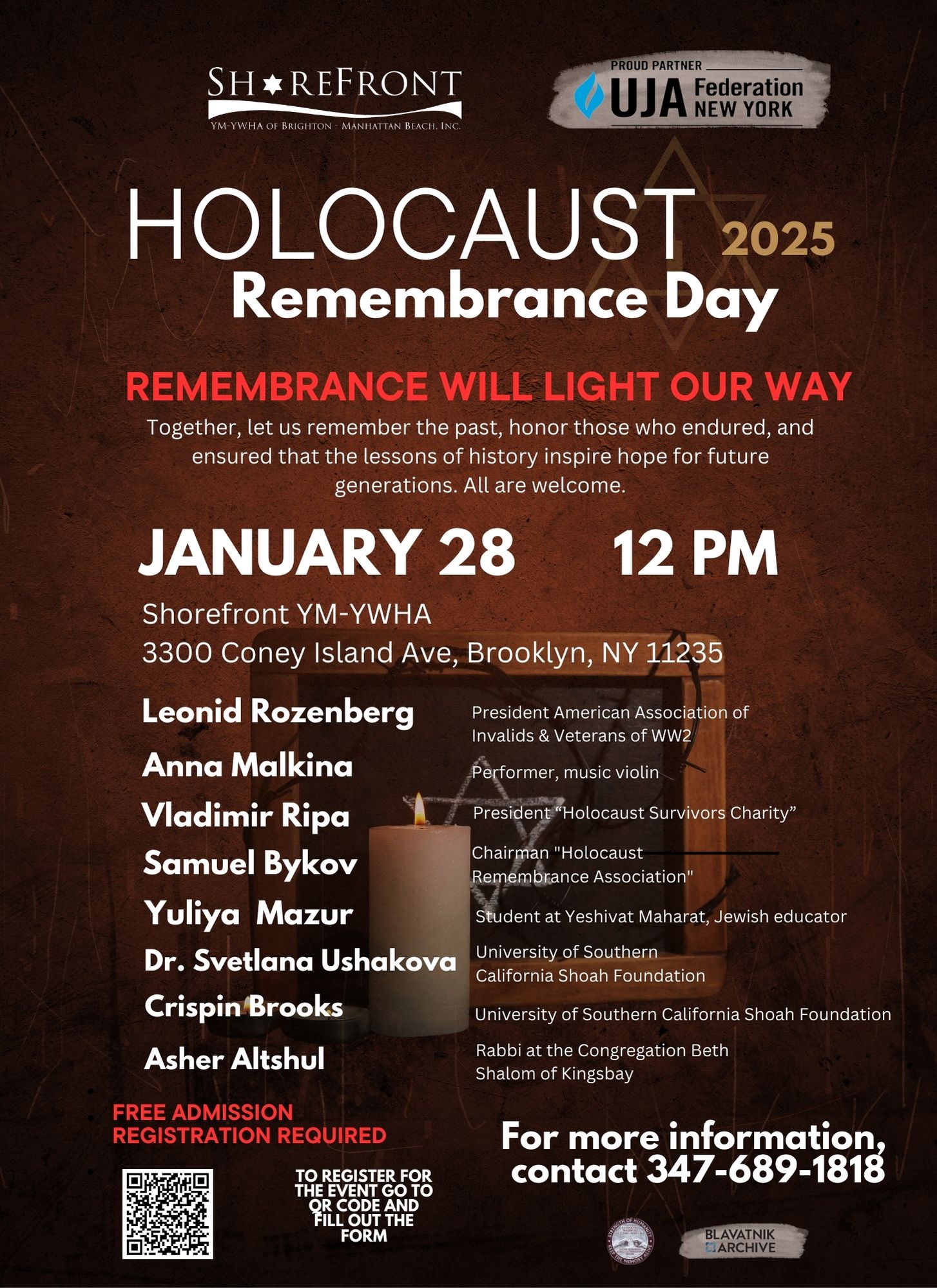 Holocaust Remembrance Day | Shorefront YM-YWHA
